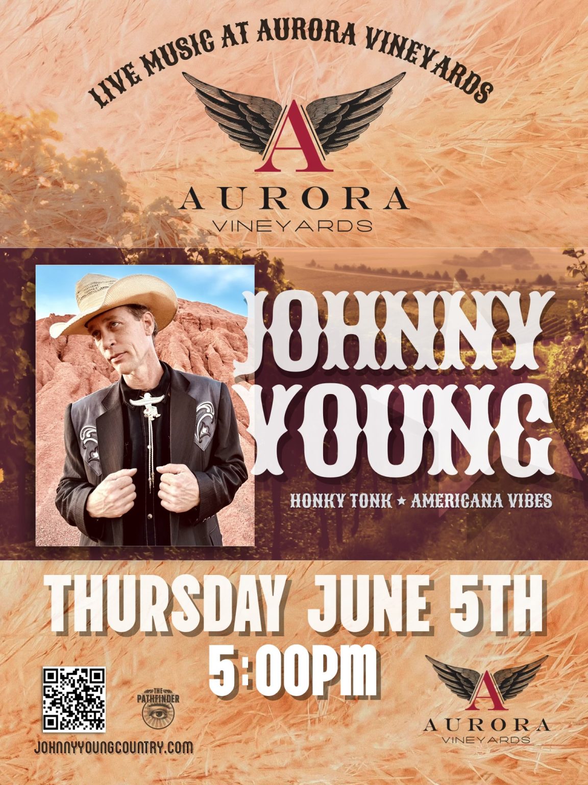 Live Music Johnny Young - Aurora Vineyards